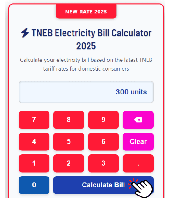 TNEB Bill Calculator -Instant Online New &Latest (August 2025)